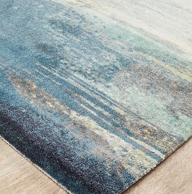Rug Culture Monet Stunning Blue Rectangle Rug - The Flooring Guys