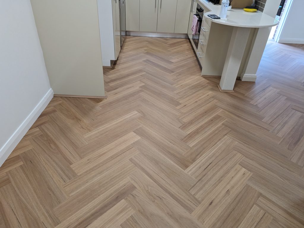 Hybrid Herringbone Flooring Blackbutt Sydney Brisbane -The Flooring Guys