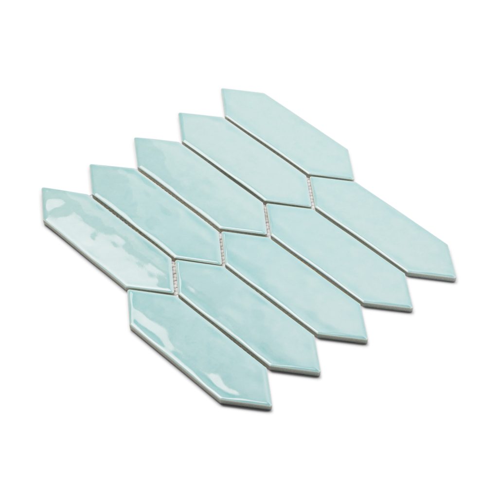 Ocean Breeze Rippled Surface Arrow Mosaic Tiles The Flooring Guys