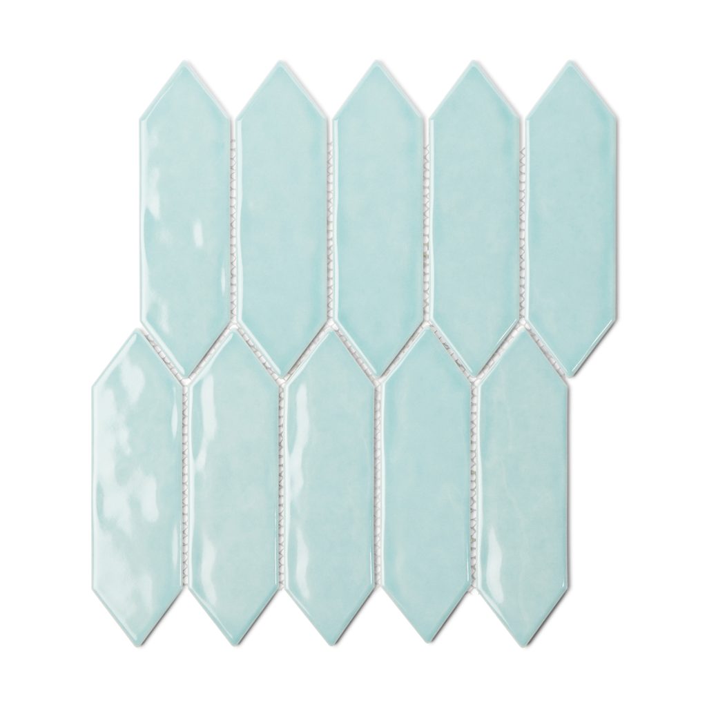 Ocean Breeze Rippled Surface Arrow Mosaic Tiles The Flooring Guys