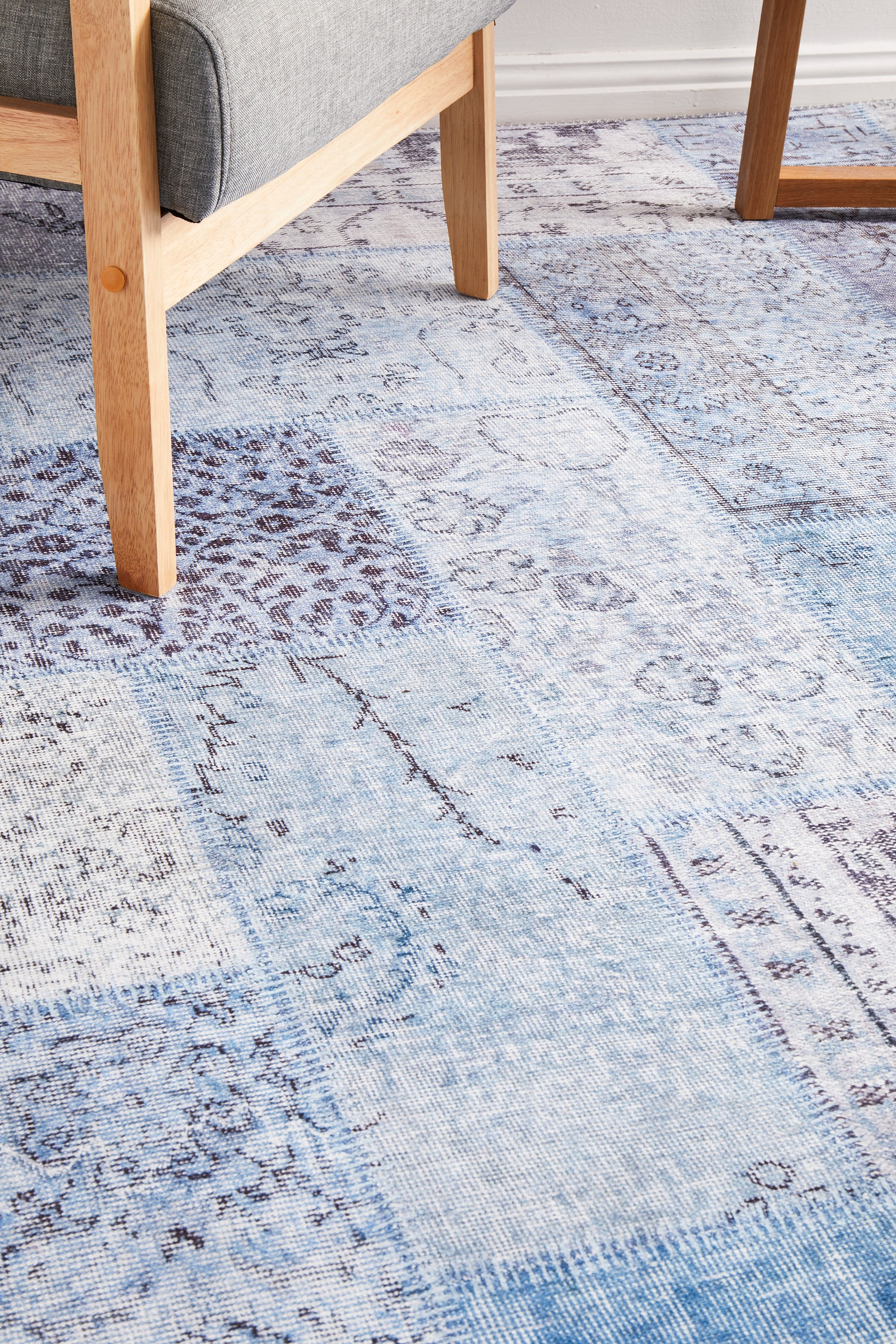 Rug Culture Illusions 121 Denim Rectangle Rug - The Flooring Guys