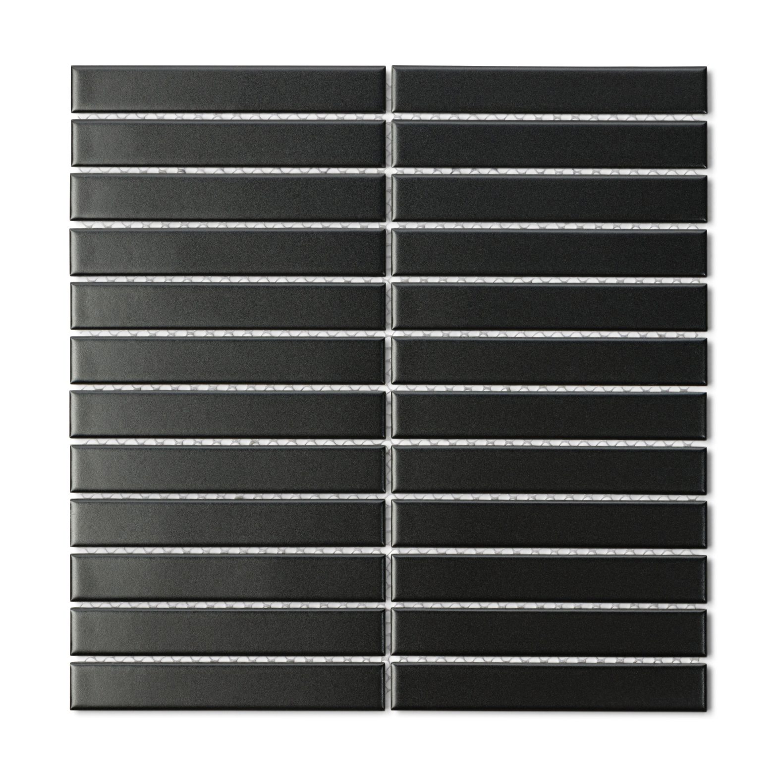 Black Matt Large Kit Kat Mosaic Tiles The Flooring Guys