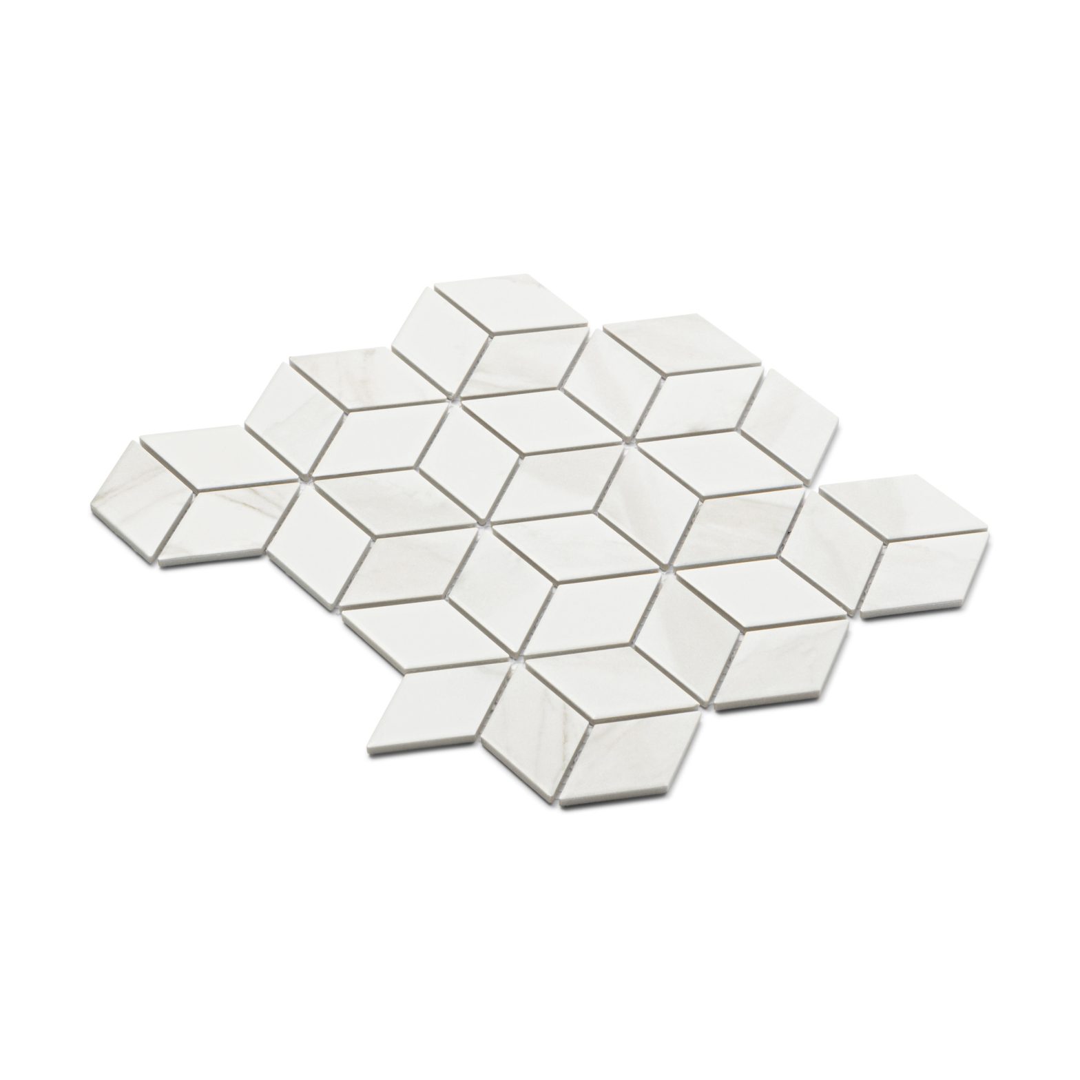 Carrara Matt Cube Mosaic Tiles The Flooring Guys