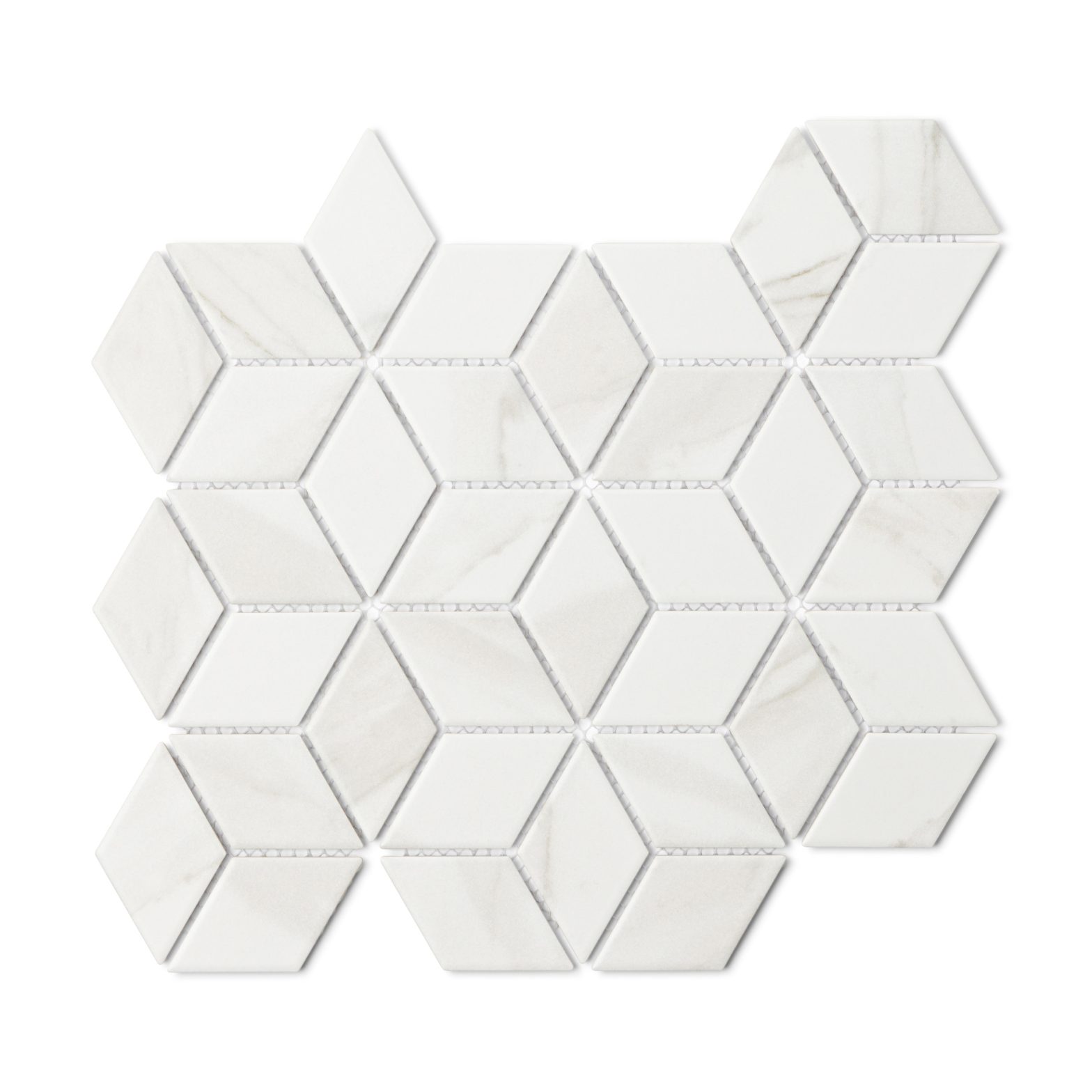 Carrara Matt Cube Mosaic Tiles The Flooring Guys