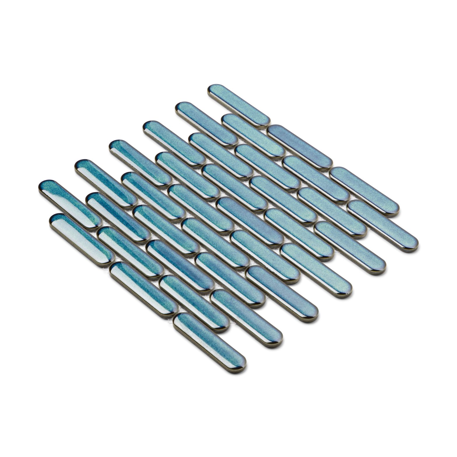 Evergreen Gloss Round Finger Mosaic Tiles The Flooring Guys