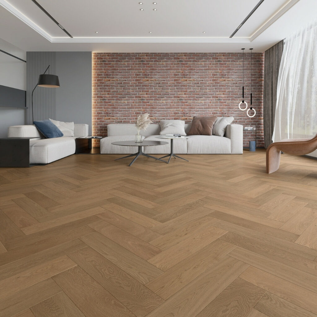 iDesign Herringbone Beige Ash Engineered Timber Flooring Engineered Oak ...