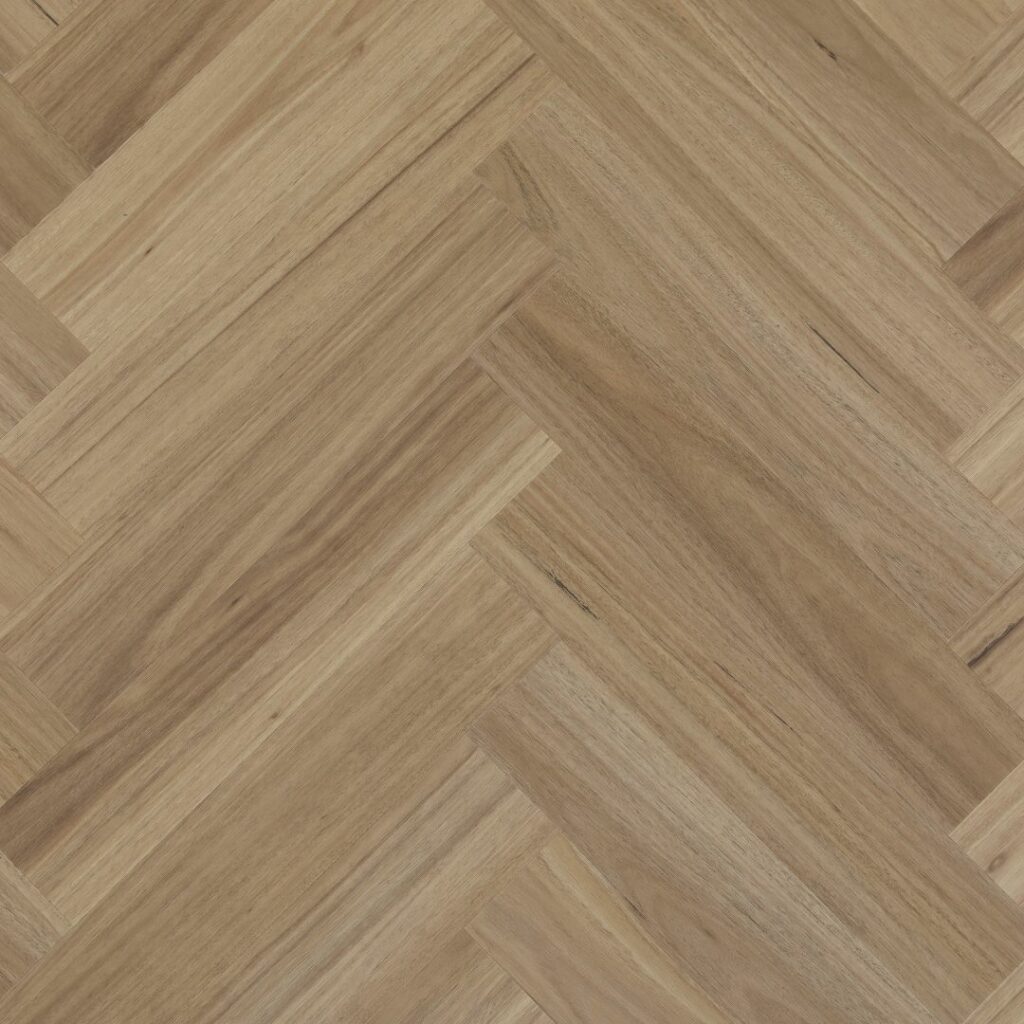 Belle Vie Herringbone Blackbutt Hybrid Flooring The Flooring Guys