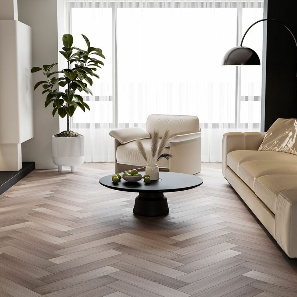 Aqua Wood Plus Opera House Laminate Herringbone Flooring - The Flooring ...
