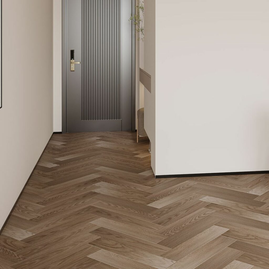 Aqua Wood Plus Victoria Laminate Herringbone Flooring - The Flooring Guys