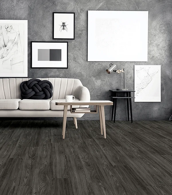 Decoline Oasis Charcoal Vinyl Plank Flooring - The Flooring Guys