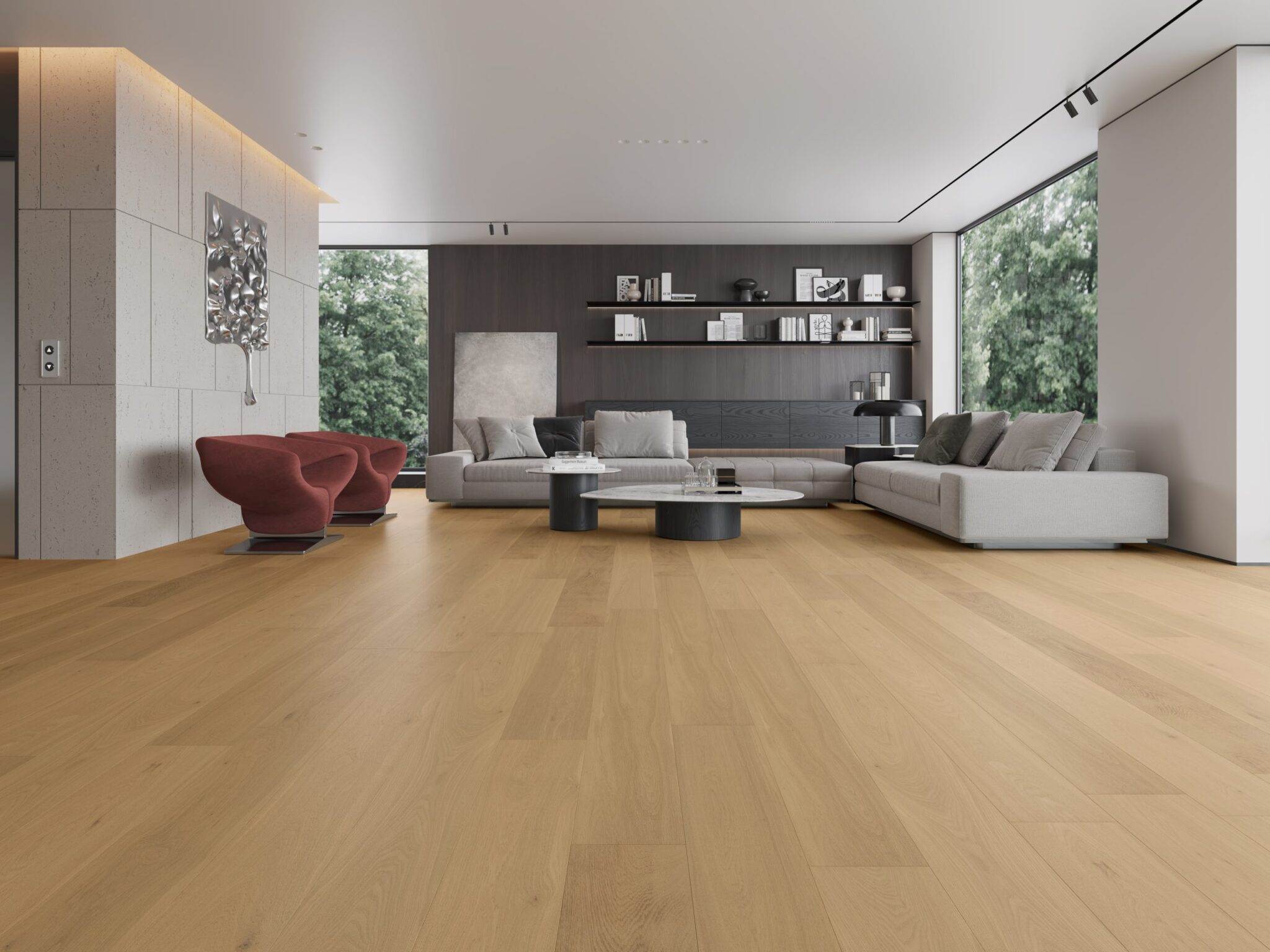 Riverhill Classique Oak Neutral White Engineered Timber Flooring The ...