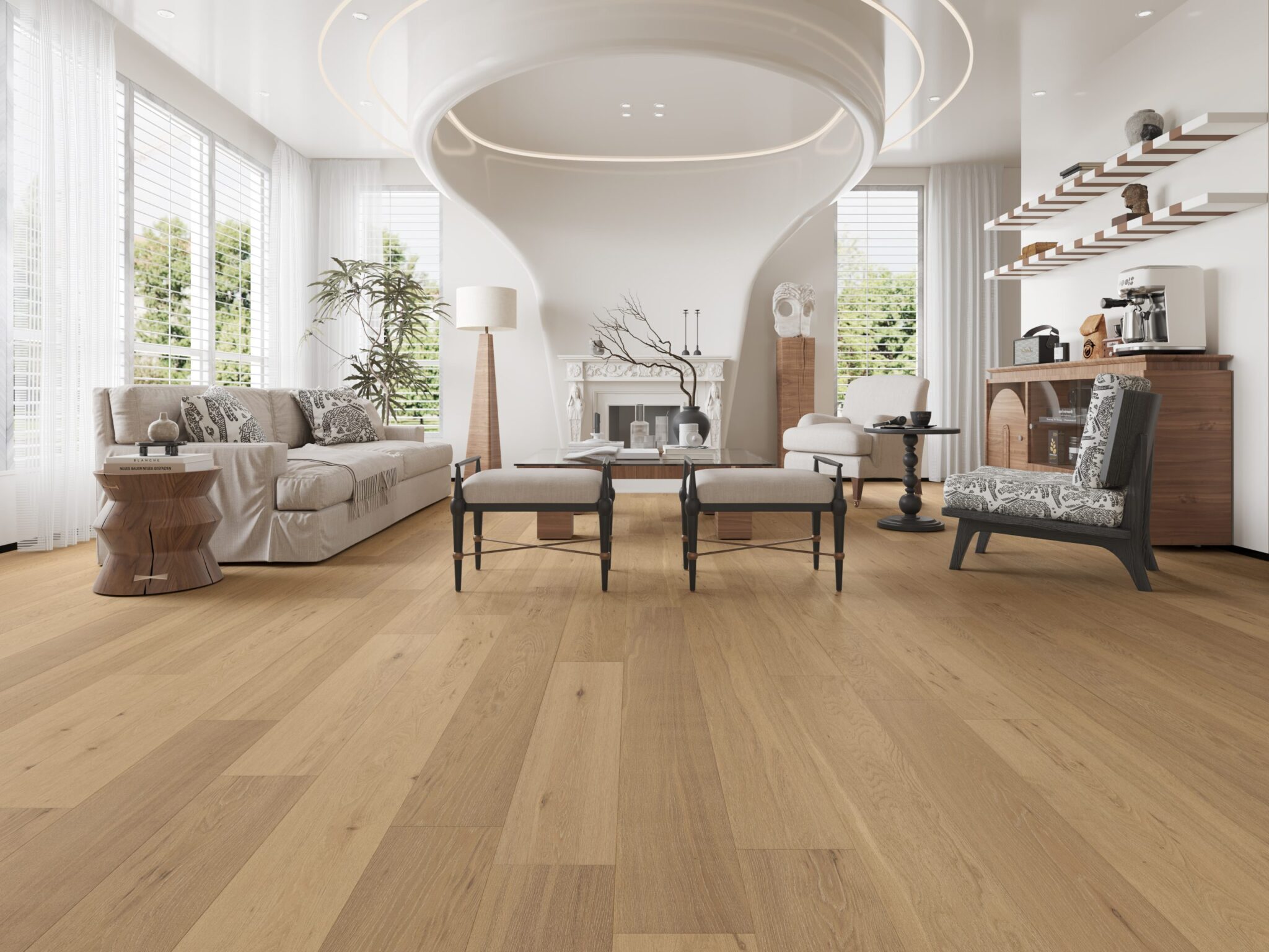Riverhill Classique Oak Raw Neutral Engineered Timber Flooring The ...